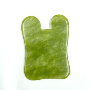 natural jade stone gua sha massage board rose quartz guasha plate jade face massager scrapers tools for face neck back body,as shown