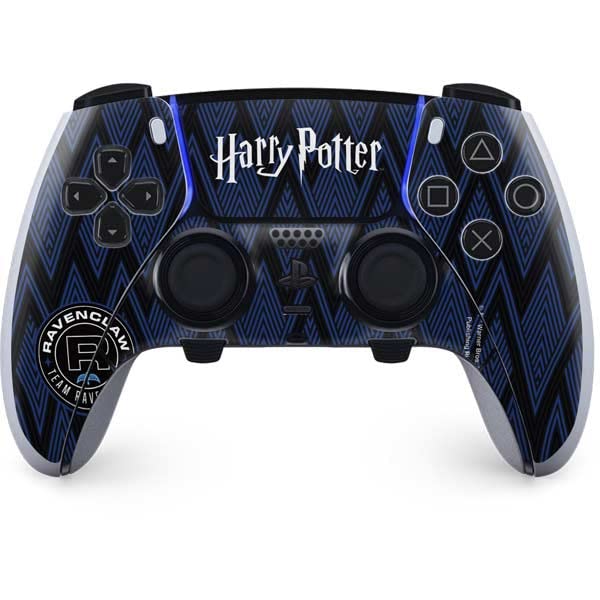 Skinit Gaming Decal Skin Compatible with PS5 DualSense Edge Pro Controller - Officially Licensed Warner Bros Team Ravenclaw Design