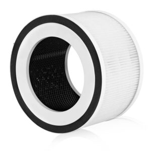 kedume h13 true hepa filter replacement for afloia fillo/halo/mooka allo,tertiary filtration with afloia air purifier filter replacement, white