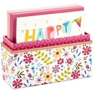 Hallmark Pack of 30 Assorted Boxed Greeting Cards, Good Vibes—Birthday, Thinking of You, Thank You, Blank Cards & Birthday Cards Assortment, 20 Cards with Envelopes