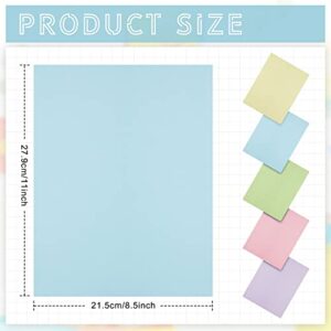 100 Sheets Cardstock Paper 8.5 x 11 Inches Card Stock Solid Core Printer Paper for Scrapbooking DIY Arts Crafts Making School Office Home Supplies (Macaron Series)