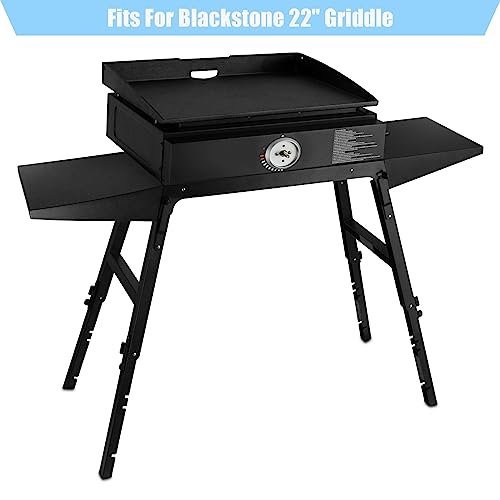 Universal Portable Griddle Stand - Grill Griddles Stand to fit 17” or 22” Propane Table Top Griddle, Ideal for Outdoor Cooking Camping & Tailgating