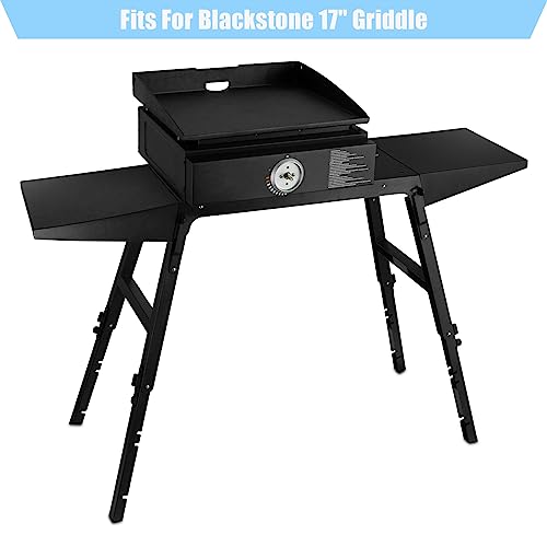 Universal Portable Griddle Stand - Grill Griddles Stand to fit 17” or 22” Propane Table Top Griddle, Ideal for Outdoor Cooking Camping & Tailgating