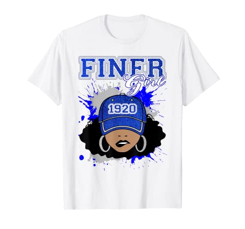 Finer Girl 1920 Zeta Beta Line Sisters Womens Girls T-Shirt