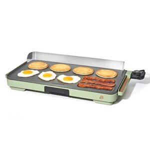 Beautiful 12" x 22" Extra Large Griddle, by Drew Barrymore (Sage Green)