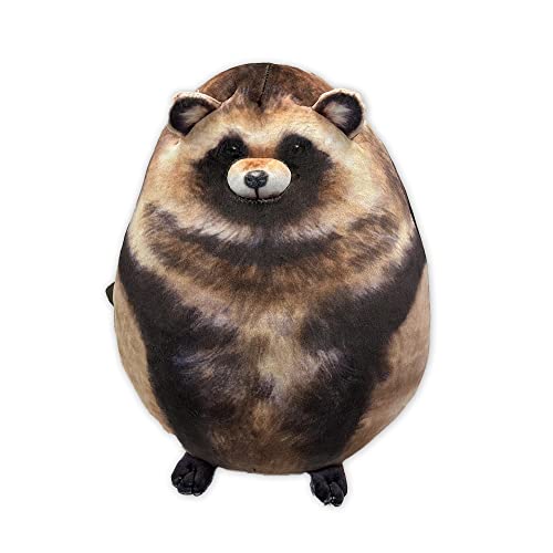 Raccoon Plush Pillow, Cute Raccoon Stuffed Animals Plush Toy,Soft Raccoon Plushie Hugging Pillow for Sleeping,Kawaii Plush Throw Pillow Doll Big Plush Toys Birthday Gifts for Kids Girls Boys(13inch)