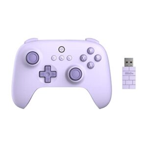 8bitdo ultimate c 2.4g wireless controller for windows pc, android, steam deck & raspberry pi (lilac purple)