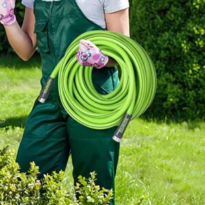 GUKOK Garden Hose 5/8 in. x 75 ft, Heavy Duty, Lightweight Water Hose, 3/4 Solid Male Female Fittings,Drinking Water Safe, 600 Burst PSI