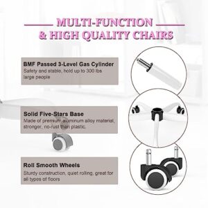 Mimoglad Office Chair, High Back Ergonomic Desk Chair with Adjustable Lumbar Support and Headrest, Swivel Task Chair with flip-up Armrests for Guitar Playing, 5 Years Warranty