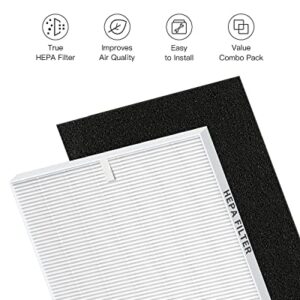 MORENTO Airmega AP-1512HH Replacement Filter for Coway, Compatible with Coway Airmega AP1512HH Air Purifier, Compared to Part #3304899, 2 HEPA Filters & 8 Carbon Filters, 2-Pack