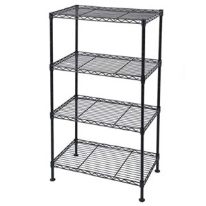 4-Shelf Adjustable Storage Shelving Unit Organizer Wire Rack Metal for Kitchen