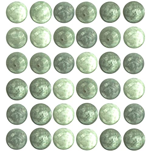 AIXPROBEAD 100pcs 8mm Burmese Jade Natural Gemstone Beads for Jewelry Making Loose Round Stone Beads for DIY Bracelets and Necklaces