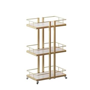 quanjj trolley kitchen storage rack nail shop storage basket removable storage cart