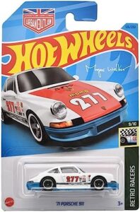 hot wheels '71 porsche 911 (white) 2023 retro racers