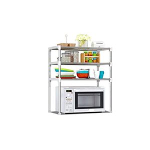 jahh microwave shelf rack kitchen shelf spice rack multifunctional kitchen storage rack bathroom organizer shelf book shoes shelving