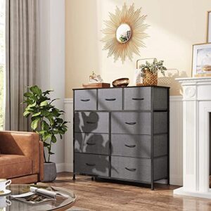 WXYNHHD 9-Drawer Dresser Fabric Storage Tower for Bedroom Nursery Entryway Closets Tall Chest Organizer Unit with Steel Frame