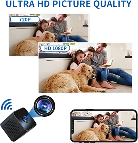 Webookers WB Hidden Camera - Spy Camera - Nanny Cam - Small Cameras for Spying - Indoor and Outdoor Camera with Night Vision - Surveillance Camera Full HD