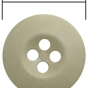 12 Pcs Khaki Sewing Buttons 0.75 inch Army Military Buttons 30L Buttons for Craft 4 Hole Polished Matte Finish Buttons 19mm Plastic Buttons for Pants Jacket Uniforms Bags Accessories