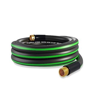 snugniture garden hose 10 ft x 5/8", heavy duty, light weight, flexible water hose with 3/4'' solid fittings for all-weather outdoor