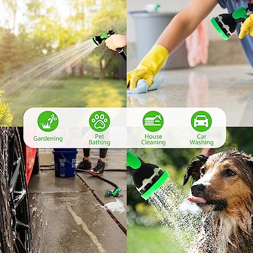 SnugNiture Garden Hose 10 ft x 5/8", Heavy Duty, Light Weight, Flexible Water Hose with 3/4'' Solid Fittings for All-Weather Outdoor