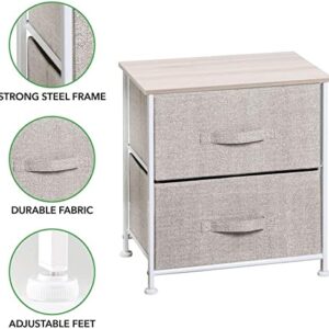 ZSEDP Nordic 2 Drawers Nightstand Bedside Dresser Jewelry Box Makeup Storage Box Cabinet Container Drawer Organizer Bedroom Furniture