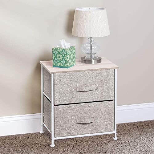 ZSEDP Nordic 2 Drawers Nightstand Bedside Dresser Jewelry Box Makeup Storage Box Cabinet Container Drawer Organizer Bedroom Furniture