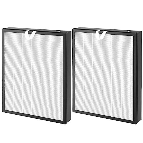 Vital 200S Replacement Filter Compatible with Levoit Vital 200S Air Puri-fier，3-in-1 H13 True HEPA Filter and High-Efficiency Activated Carbon Filter, Part # Vital 200S-RF，2 Pack，White