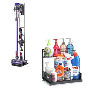 haturi vacuum stand for dyson v15 v11 v10 v8 v7 v6 & under sink organizers and storage