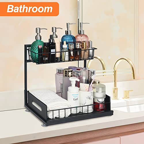 Haturi Vacuum Stand for Dyson V15 V11 V10 V8 V7 V6 & Under Sink Organizers and Storage