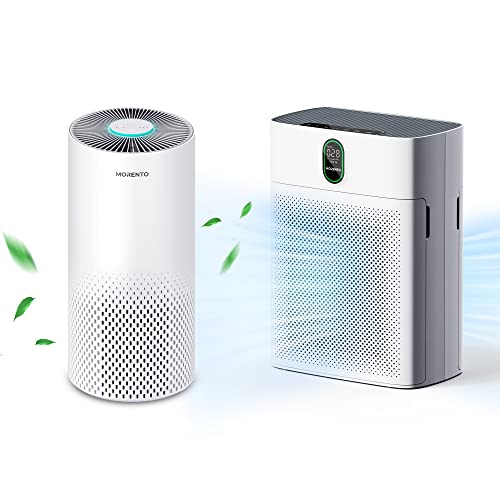 MORENTO HY4866 Air Purifiers with KILO Air Purifiers for Home Large Room，White