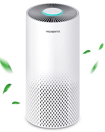 MORENTO HY4866 Air Purifiers with KILO Air Purifiers for Home Large Room，White