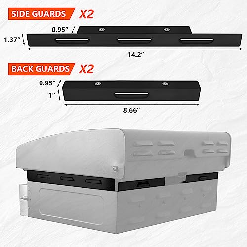 Utheer Wind Guard for Blackstone 22" Griddle, Magnetic Wind Screen for Blackstone Griddle Accessories 22 inch, Fits Griddle with Rear Grease Cup, Hood and Side Shelf, for Blackstone Grill Accessories