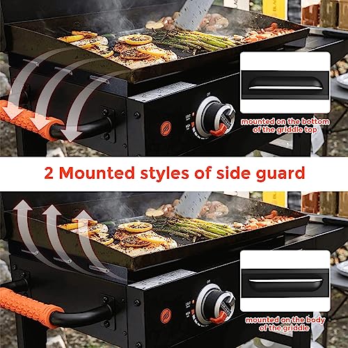 Utheer Wind Guard for Blackstone 22" Griddle, Magnetic Wind Screen for Blackstone Griddle Accessories 22 inch, Fits Griddle with Rear Grease Cup, Hood and Side Shelf, for Blackstone Grill Accessories