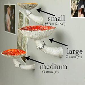 Floating Living Room Mushrooms Shelf Resin Hanging Bathroom More Mounted Shelf Shelves Rustic for Bedroom Wall Floating Crafts and Decoration Kitchen，Dining & Bar