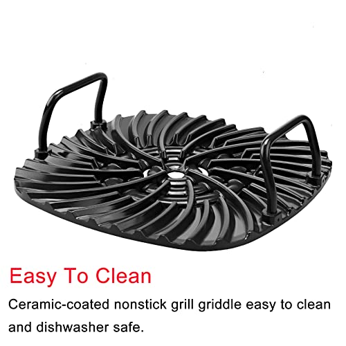 Grill Grate Compatible with Ninja AG301 Foodi,Accessories for Ninja Foodi 5-in-1 Indoor Grill,Non-stick Replacement Grill Griddle for Ninja Foodi AG300,AG400,AG302,EG201,LG450CCO,LG450CO,IG351A,IG302Q