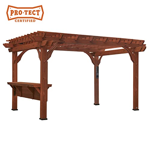 Backyard Discovery Ashland 14 ft. x 10 ft. All Cedar Wood Pergola