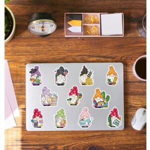 100pcs Gnome Stickers | Vinyl Waterproof Gnome Stickers Cartoon for Laptop, Water Bottle, Skateboard, Scrapbooking, Gutair, Gnome Party Favors - Gnome Decals Gifts for Kids, Teens, Adults