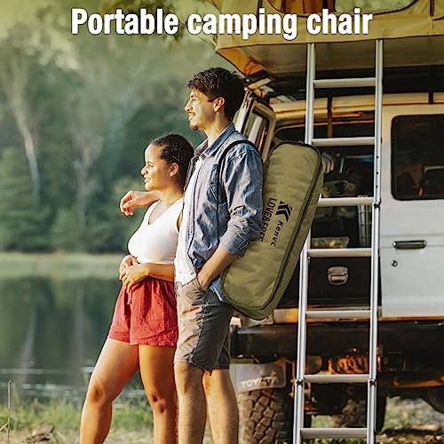 Kenvc Camping Chairs,Hammock Chair For Outdoor,Portable Folding Chair,Foldable Rocker Camping Chair,Swinging Rocking Chair For Quick Installation,Green Rocker Camping Chair For Outdoor, Camping, Patio