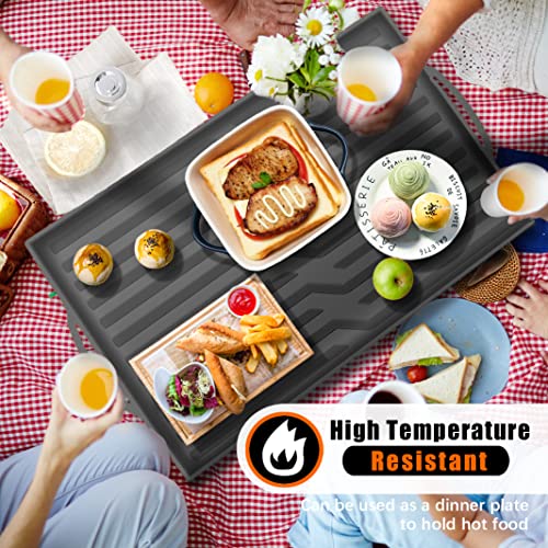 Fatyehx 28 inch Griddle Silicone Mat, Heavy Duty Food Grade Grill Mat cover For 28" Blackstone, Grilling Top Covers Griddle Accessories Outdoor Protector, Handy Waterproof Griddle Preserves.