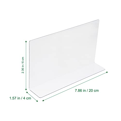 Yardwe 10pcs Partition Plate Clear Shelf Clear Acrylic Shelf Plastic Shelves Closet Divider Shelfs Wood Shelf Dividers Store Storage Rack PVC Side Splitter Goods Classification Board T