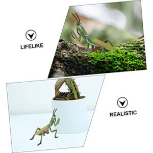 HANABASS 1pc Plastic Mantis Ornaments Outdoor Outdoor Animal Statues Plastic Animals Figures Flying Figurine Garden Decoration for Static Plastic Decorative Mantis