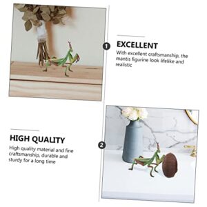 HANABASS 1pc Plastic Mantis Ornaments Outdoor Outdoor Animal Statues Plastic Animals Figures Flying Figurine Garden Decoration for Static Plastic Decorative Mantis