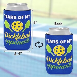 CiyvoLyeen Funny Pickleball Can Coolers Party Favors Novelty Decorations Sports Lovers Players Summer Birthday Christmas Retirement Blue Green Gifts Idea Mom Dad Coach 12oz Beer Soda Bottle 6PCS