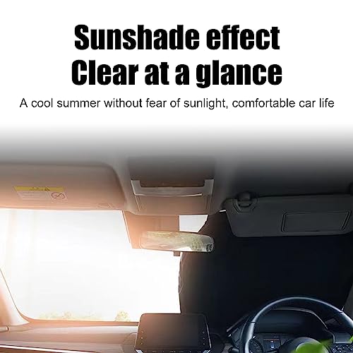 NGHEY 6 PCS Car Windshield Sun Shade, Universal Car Interior Heat Block Sun Cover Kit, 2 Front Rear Sun Visor, 4 Side Window Sunshade Foldable UV Protector Set for Cars SUVs (Silver)