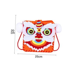 1 Set Children's Handmade Bag Embroidery Kits Hand Decor Crossbody Tote Educational Sewing Kit DIY Festival Ornament Hand Sewing Playset DIY Handbag Material for DIY Tote Bag