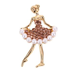 tofficu 1pc girl brooch cap decorations rhinestone accessories for women rhinestone brooch alloy rhinestone brooch pin backpacks jackets hat peal breastpin zinc alloy brooch zinc alloy