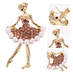 Tofficu 1pc Girl Brooch Cap Decorations Rhinestone Accessories for Women Rhinestone Brooch Alloy Rhinestone Brooch Pin Backpacks Jackets Hat Peal Breastpin Zinc Alloy Brooch Zinc Alloy