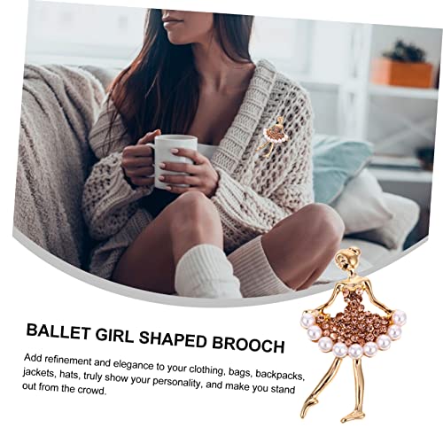 Tofficu 1pc Girl Brooch Cap Decorations Rhinestone Accessories for Women Rhinestone Brooch Alloy Rhinestone Brooch Pin Backpacks Jackets Hat Peal Breastpin Zinc Alloy Brooch Zinc Alloy