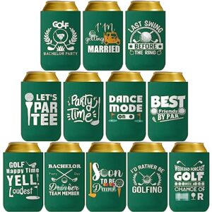 pop nordic golf can cooler, golf bachelor party can sleeves for women men, neoprene insulator beer cozy bulk for wedding bridal shower bachelorette party favor