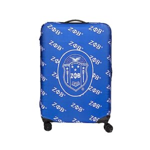 zeta phi beta sorority 3 letters large luggage cover